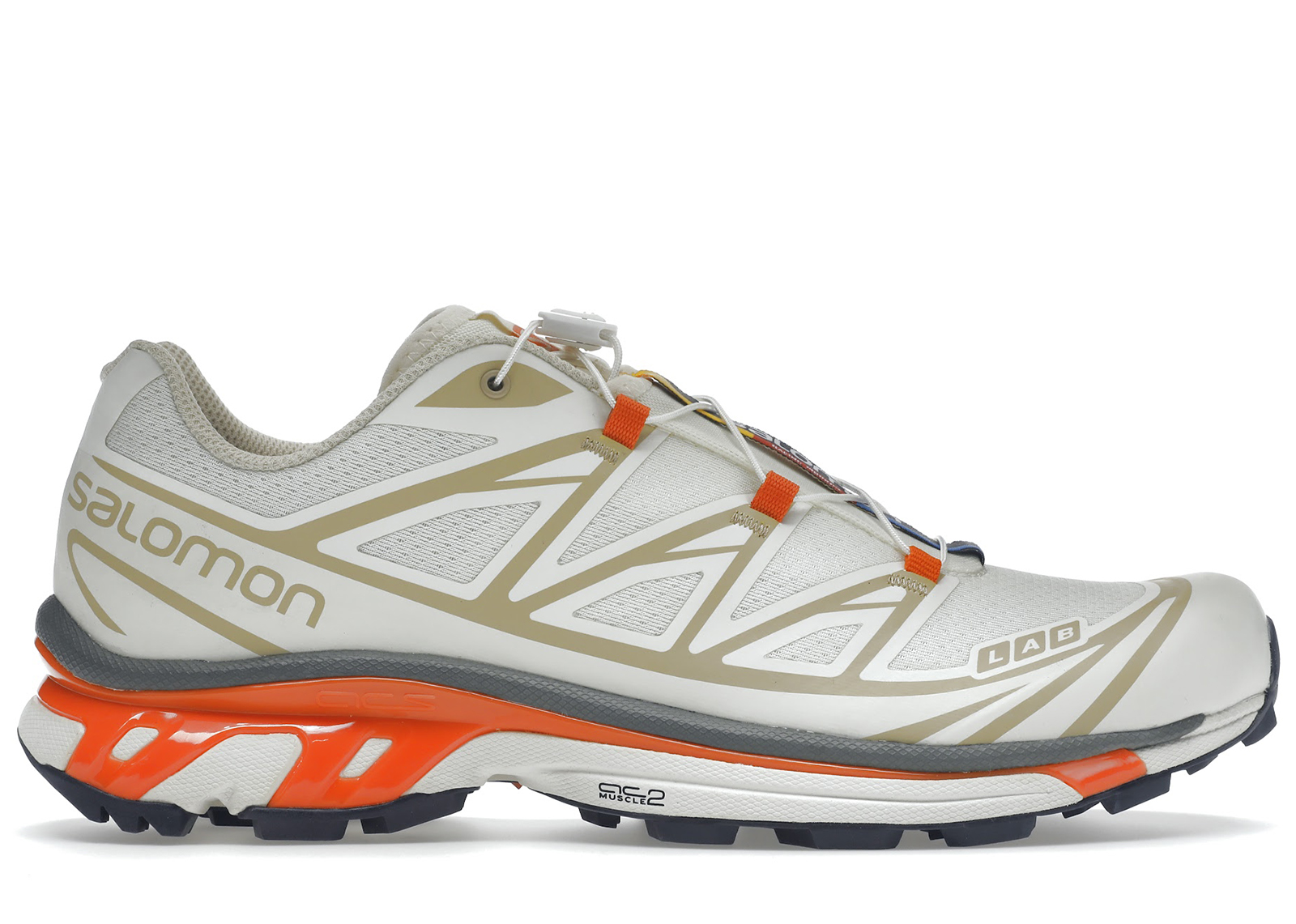 Salomon XT-6 Bleached Sand Red Orange | L41455300